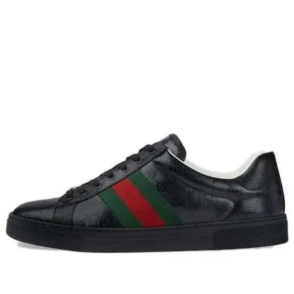 Gucci Ace Gg Crystal Canvas Sneaker - Black