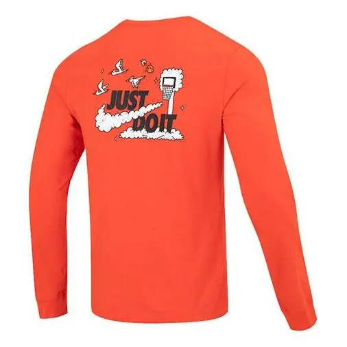 Nike Just Do It Bucket Long Sleeve 'orange - Orange/red/multi-color