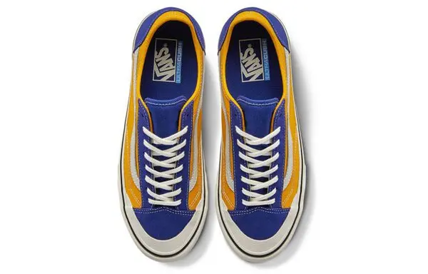 VANS Style 36 Decon Sf 'salt Wash' Low Top Sneakers - Blue/orange