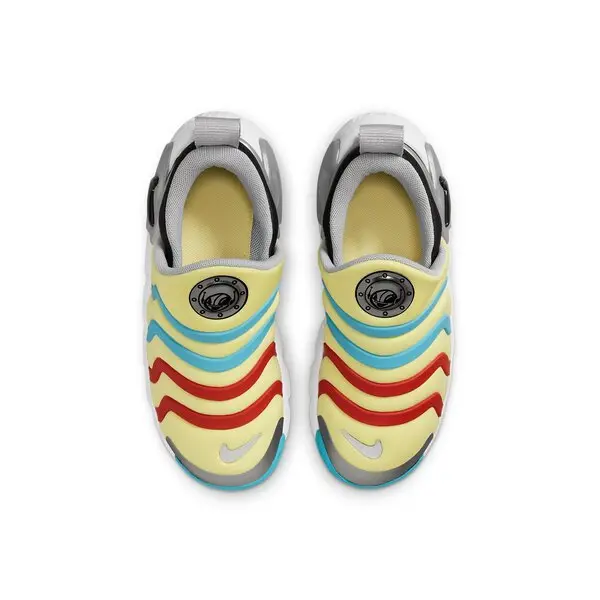 Nike Dynamo Go Se "lemon Chiffon Red Blue" Athletic Sneakers - Yellowblue