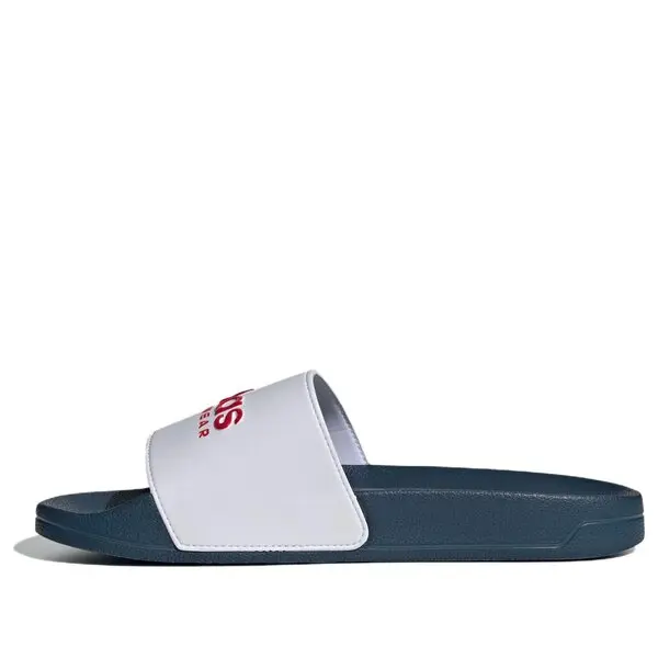 Adidas Adilette Slides - White/navy