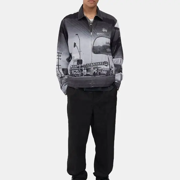 StÜssy Hopper Jacket - Black/grey