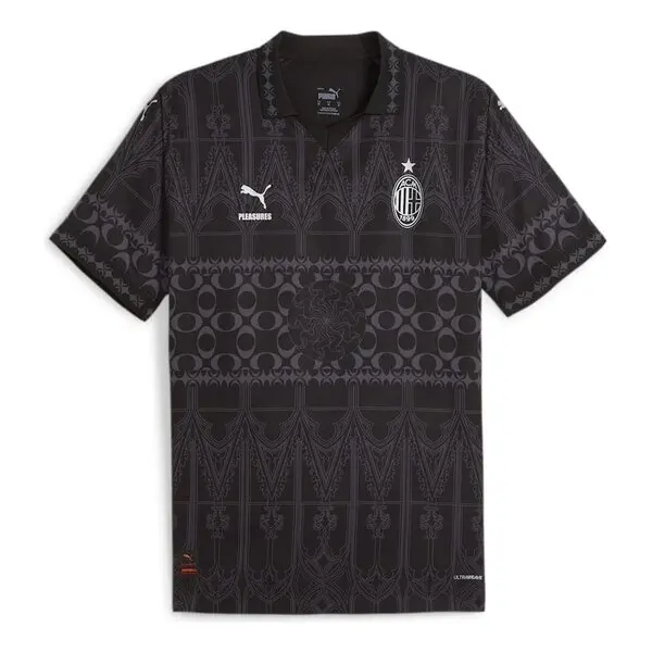 PUMA X Pleasures Ac Milan Authentic Football Jersey - Black