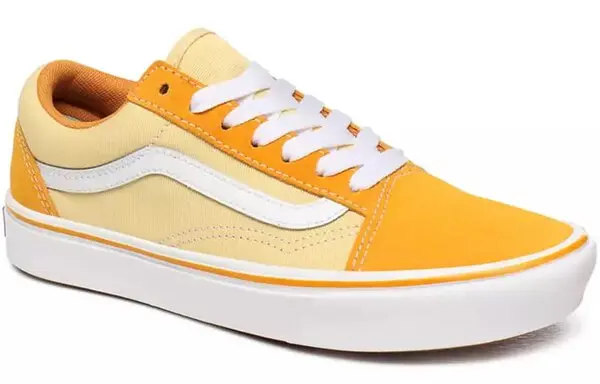 VANS Suede And Textile Comfycush Old Skool Sneakers - Yellow