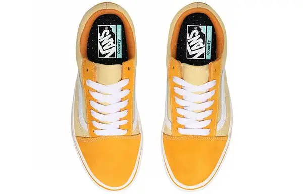 VANS Suede And Textile Comfycush Old Skool Sneakers - Yellow