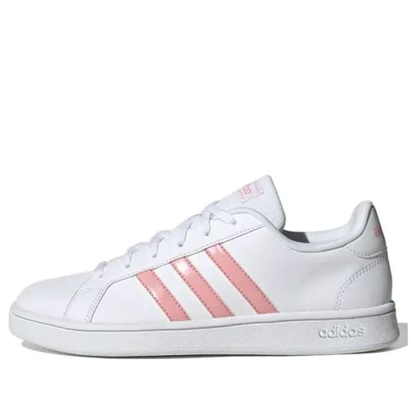 Adidas Grand Court Base Sneakers - White/pink
