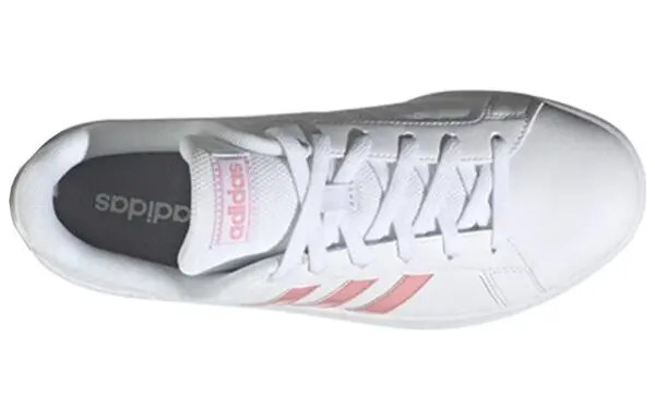 Adidas Grand Court Base Sneakers - White/pink