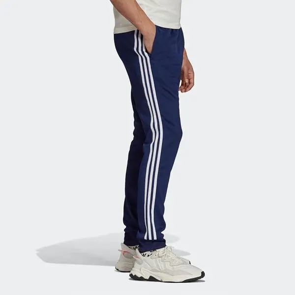 Adidas Originals Stripe Casual Bundle Feet Sports Pants/trousers/joggers Blue - Default Color