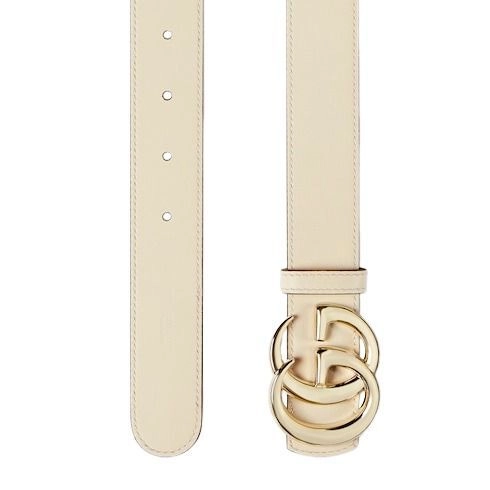 Gucci Reversible Gg Marmont Belt - Beige