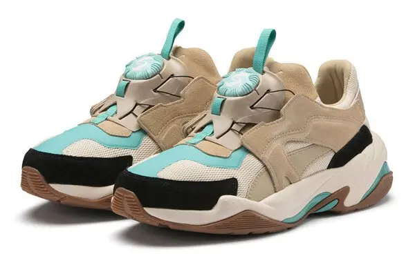 PUMA Thunder Disc Low Top Sneakers - Gray/khaki