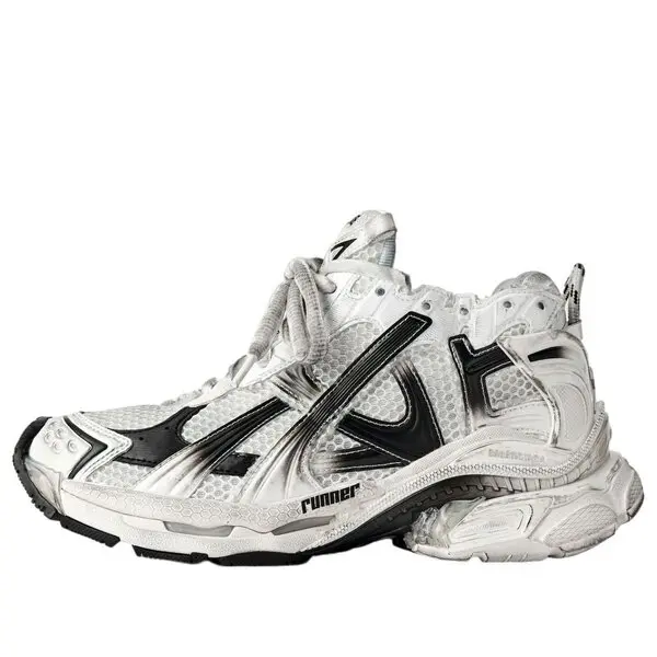 Balenciaga Runner Sneakers - White/black