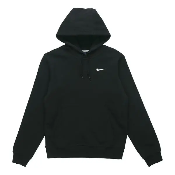 Nike Club Swoosh Hoodie 'black - Black/white