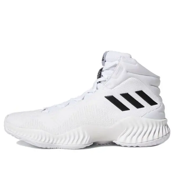Adidas Pro Bounce 2018 High Top Basketball Sneakers - White/black