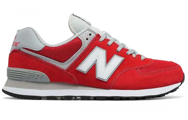 NEW BALANCE 574 Low Top Sneakers - Red/gray