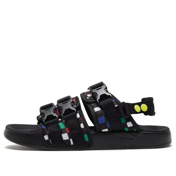 PUMA X Chinatown Market Leadcat Blazing Yellow Sandals - Black