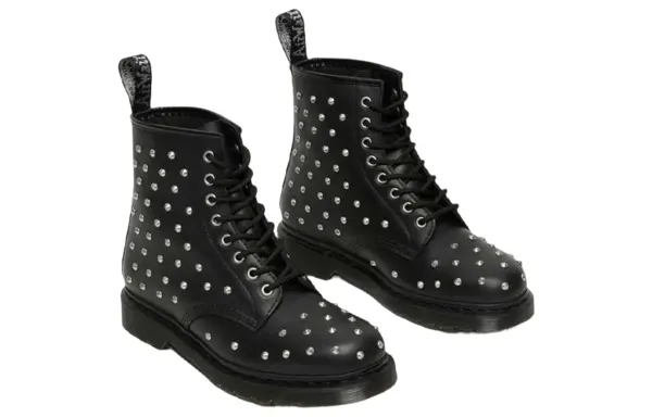 Dr. Martens 1460 Studded Leather Lace-up Boots