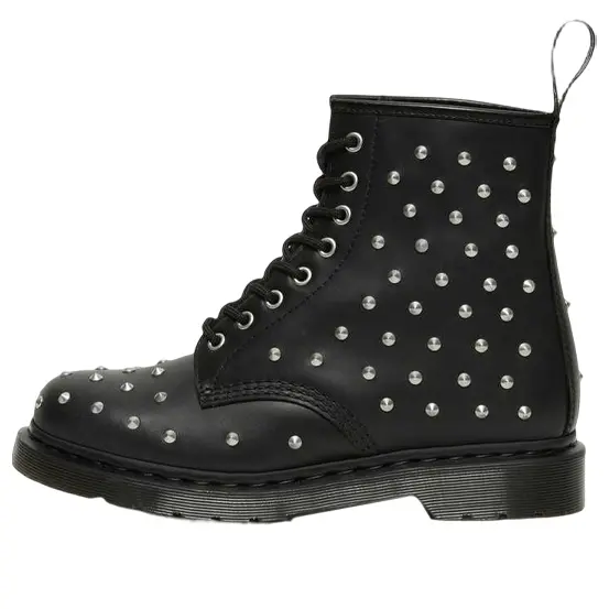 Dr. Martens 1460 Studded Leather Lace-up Boots - Black