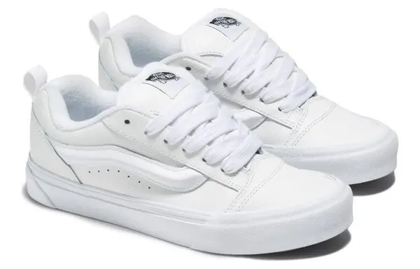 VANS Knu-skool Lace-up Sneakers - True White