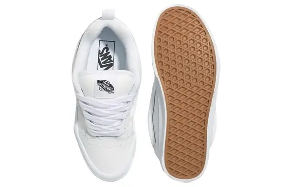 VANS Knu-skool Lace-up Sneakers - True White