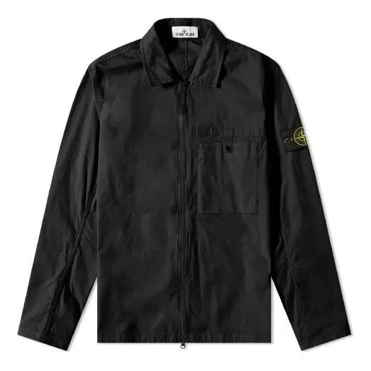 Stone Island Supima Cotton Shirt Jacket - Black
