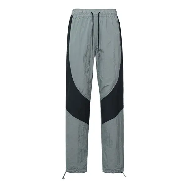 JORDAN Flight Contrasting Colors Breathable Drawstring Sports Pants/trousers/joggers Autumn Gray - Grey