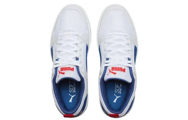 PUMA Rebound Layup Lo Sneakers - White/blue