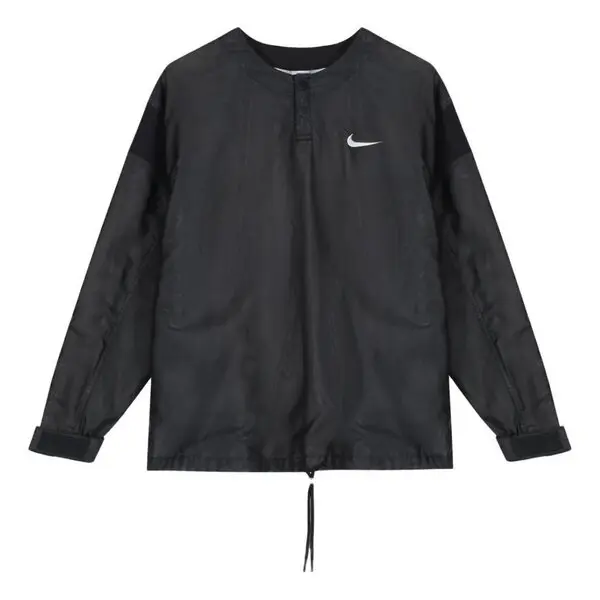 Nike X Fear Of God Long-sleeve Henley Top - Black/multi-color