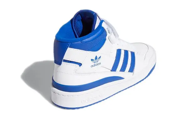 Adidas Originals Forum Mid Sneakers - White/blue