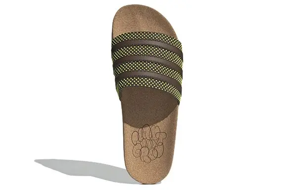Adidas Adilette Slide 'plant And Grow - Brown