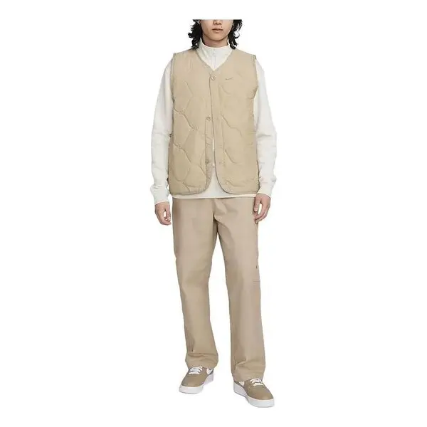 Nike Life Woven Insulated Military Vest - Beige