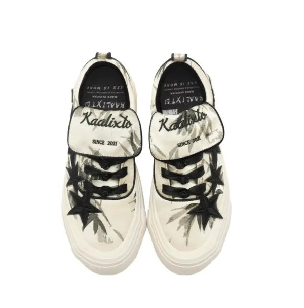 KAALIXTO Skateboarding Canvas Low Top Sneakers