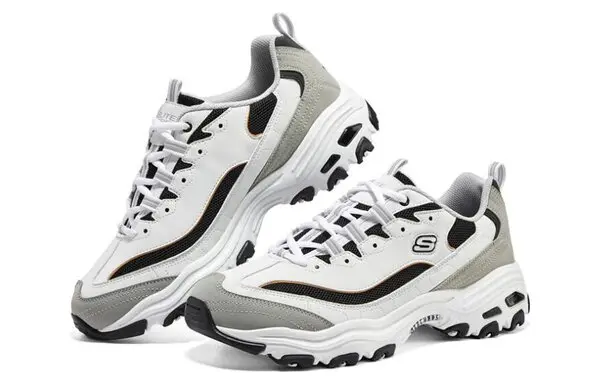 Sketchers Dlites 1.0 Sneakers - Black/white/grey