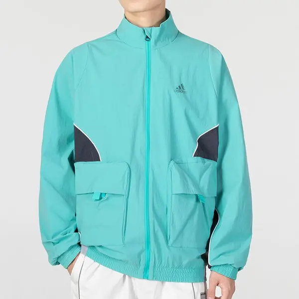 Adidas Track Jacket With Paneled Design