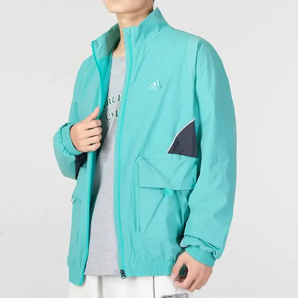Adidas Track Jacket With Paneled Design