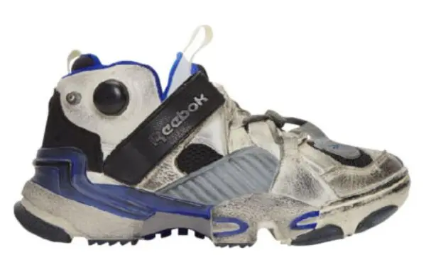 REEBOK X Vetements Genetically Modified Pump "dirty Effect" Sample Sneakers