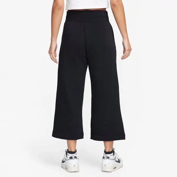 Nike Phoenix Fleece High-waisted Cropped Sweatpants - Black