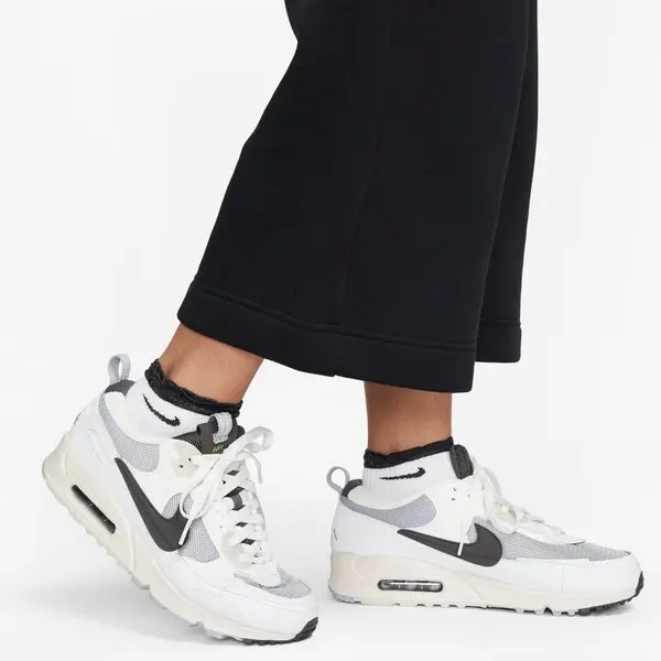 Nike Phoenix Fleece High-waisted Cropped Sweatpants - Black