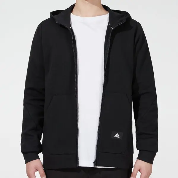 Adidas Fi Dblknt Fz Hooded Jacket - Black