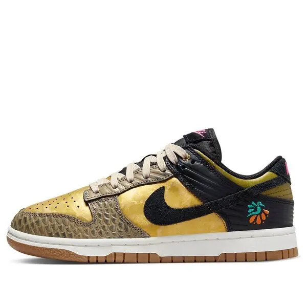 Nike Dunk Low 'da De Muertos - Black/gold
