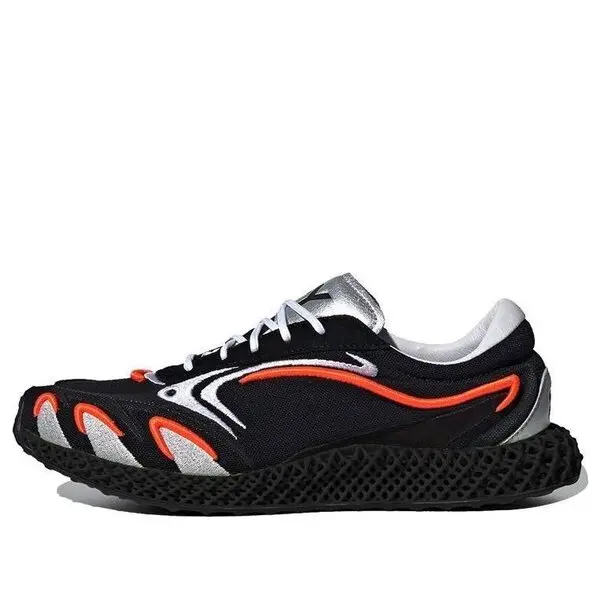 Adidas Y-3 Runner 4d Sneakers - Black/white/orange
