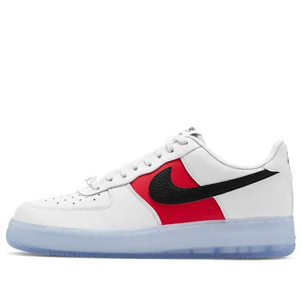 Nike Force 1 '07 Lv8 Emb "icy Soles" Sneakers - Black/white/red