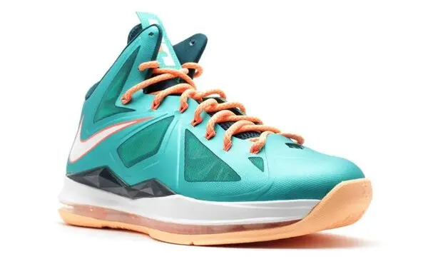 Nike Lebron "miami Dolphins" Athletic Sneakers - Teal