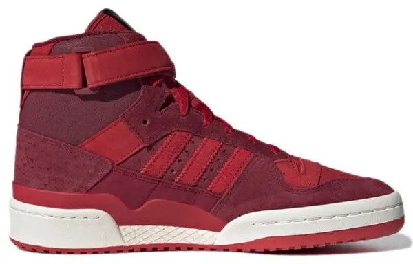 Adidas Originals Forum 84 High Top Sneakers - Red/white