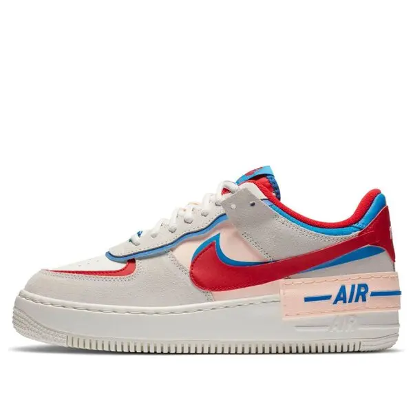 Nike Force 1 Shadow Sneakers - Grayredblue