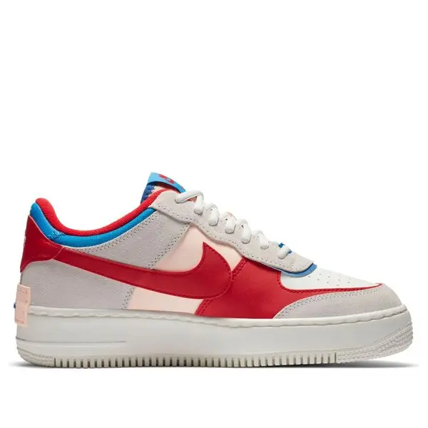 Nike Force 1 Shadow Sneakers - Grayredblue