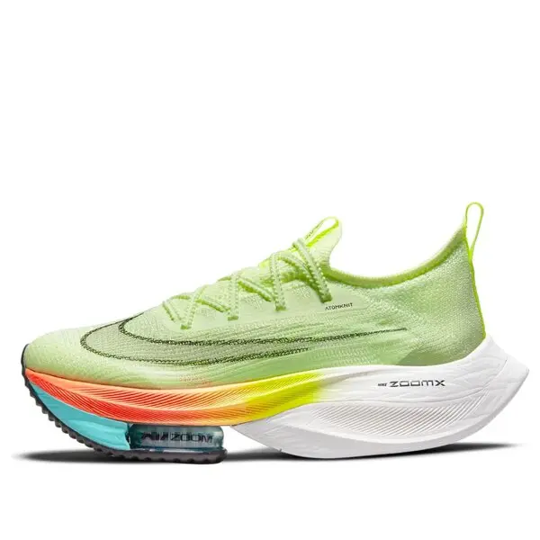 Nike Zoom Alphafly Next% "fast Pack" Sneakers - Barely Volt/black/hyper Orange