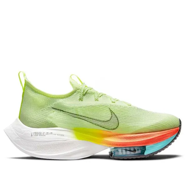 Nike Zoom Alphafly Next% "fast Pack" Sneakers - Barely Volt/black/hyper Orange