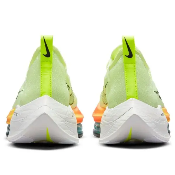 Nike Zoom Alphafly Next% "fast Pack" Sneakers - Barely Volt/black/hyper Orange