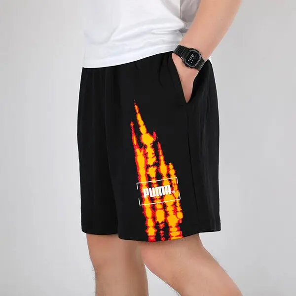 PUMA Knit Shorts With Graphic Detail