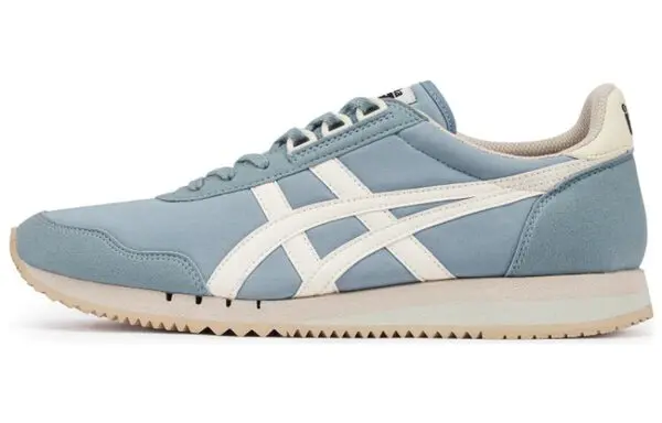 Onitsuka Tiger Dualio Athletic Lace Up Sneakers - Blue/white